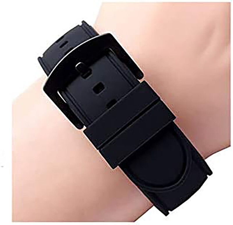 2-Pack Silicone Watch Strap Band Hoop Loop Retainer Buckle Holder Ring ...