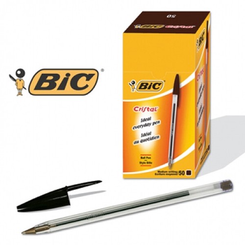 Ballpoint 50 A Containing Pens Pack Bic Model Cristal Pen Oc | eBay