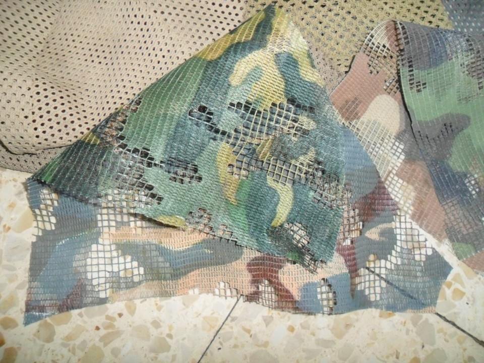 9 DIFFERENT Samples Israeli Army Idf Zahal Camo Camouflage Net 40's to ...
