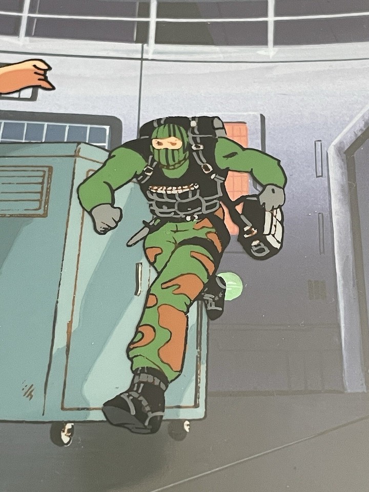 G.I. Joe Beach Head Production Cel/Master Background Setup Sunbow Tele ...