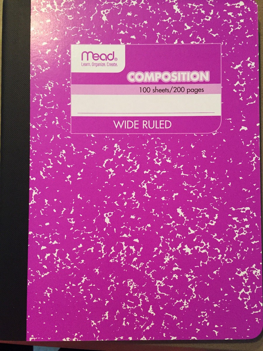 Lavender Wide Ruled Composition Notebook