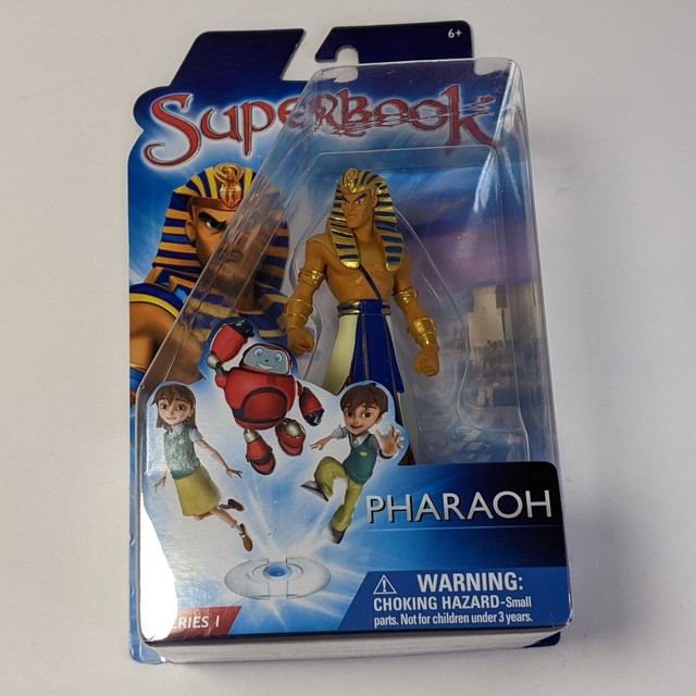 Superbook Series 1 Action Figure Moses & Pharaoh CBN Bible Adventure ...