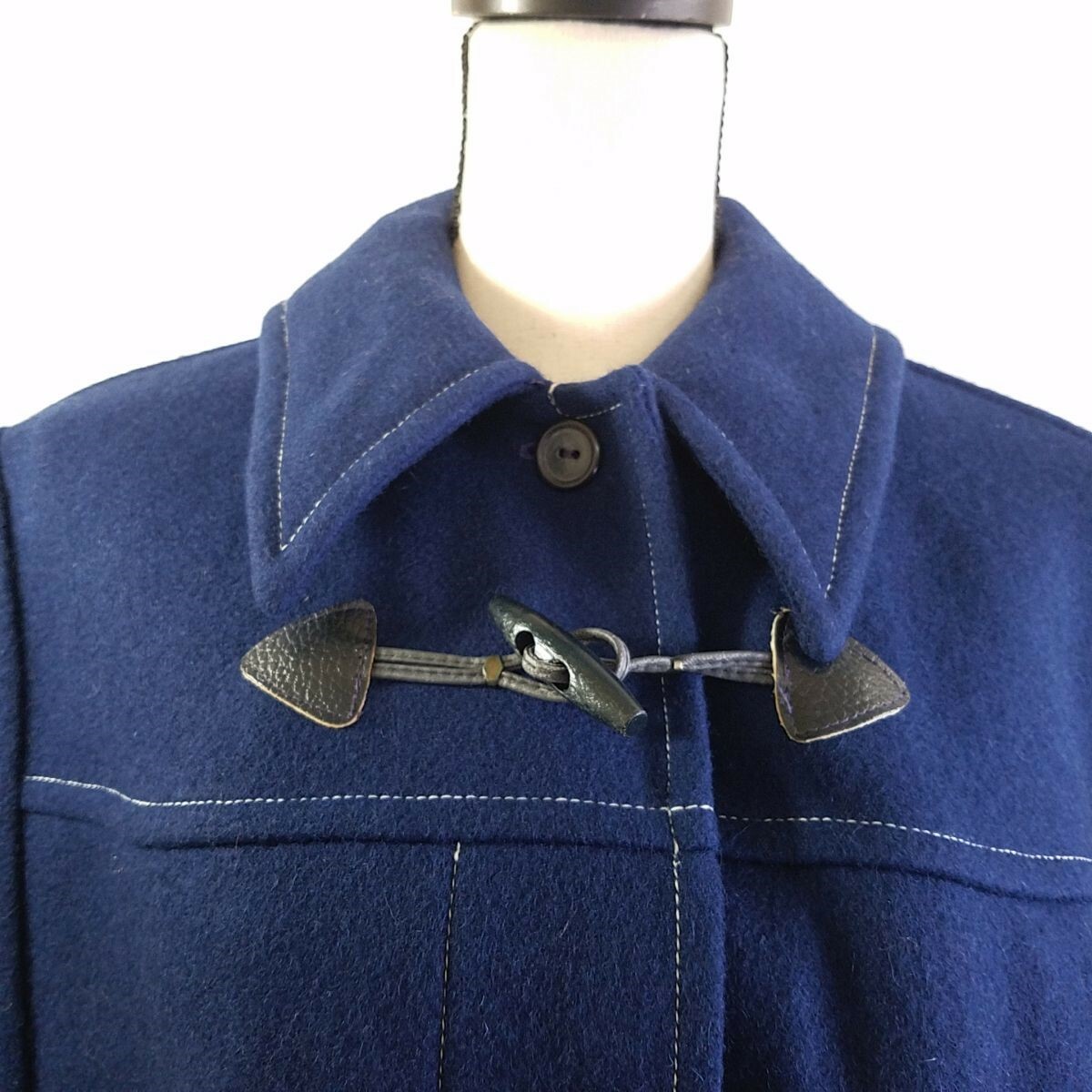 1960s Vintage Pendleton Knockabouts Womens Wool Cape Navy Blue with Toggles | eBay