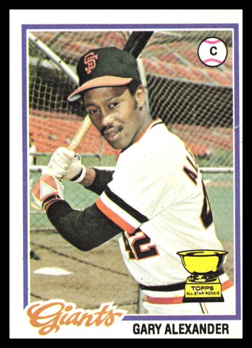 1978 Topps Gary Alexander #624San Francisco Giants VG-EX 4J | eBay