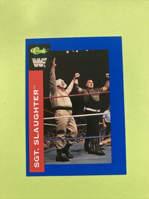 1991 CLASSIC WWF SGT. SLAUGHTER #97 | eBay