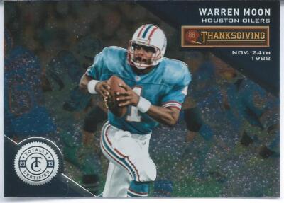 2013 Totally Certified THANKSGIVING WARREN MOON Huskies Oilers Vikings ...