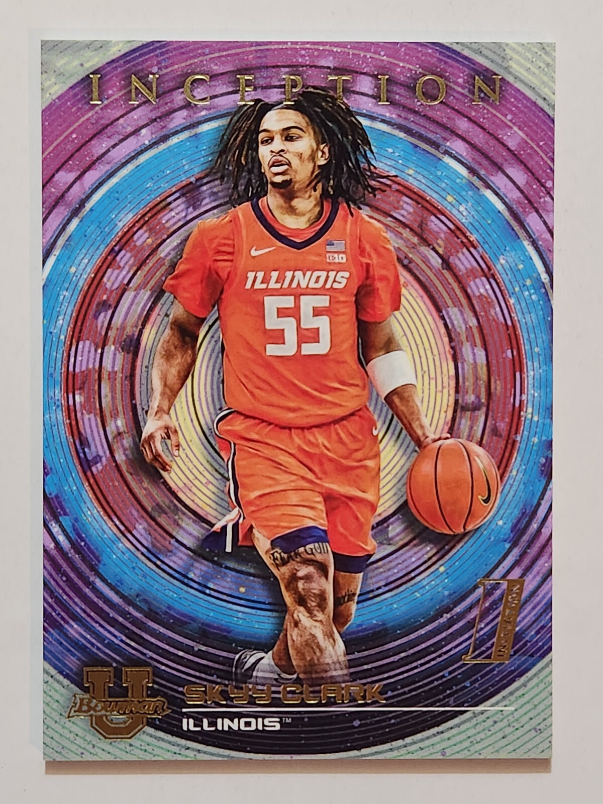 2022-23 Bowman University Inception Base #71 Skyy Clark Illinois ...