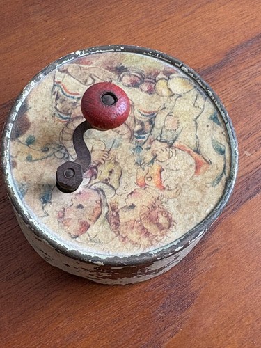 Antique French Hand Crank Music Box, Children's Toy, Working Condition ...