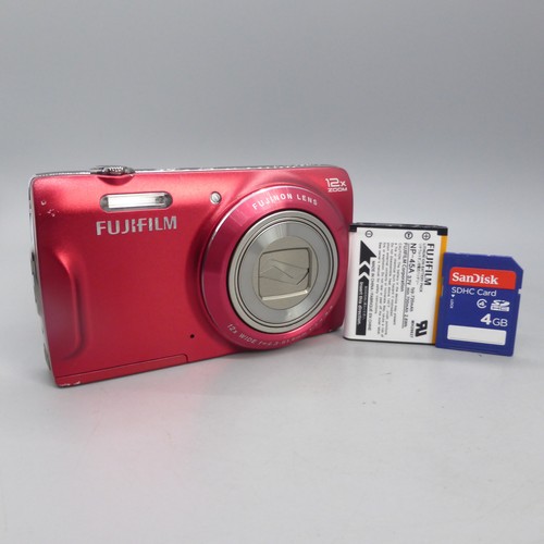 Fujifilm Digital Camera FinePix T500 16.0MP Red Tested | eBay UK