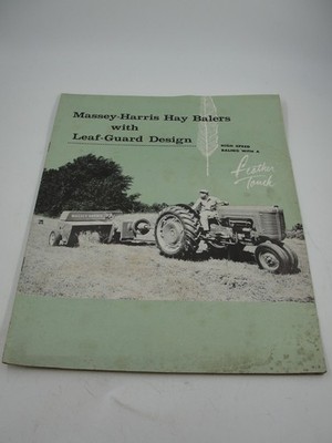 Massey-Harris Hay Balers with Leaf Guard Design 1957 Brochure | eBay