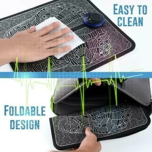EMS Electric Foot Massage Mat Deep Reshaping Muscle Relax Stimulator ...