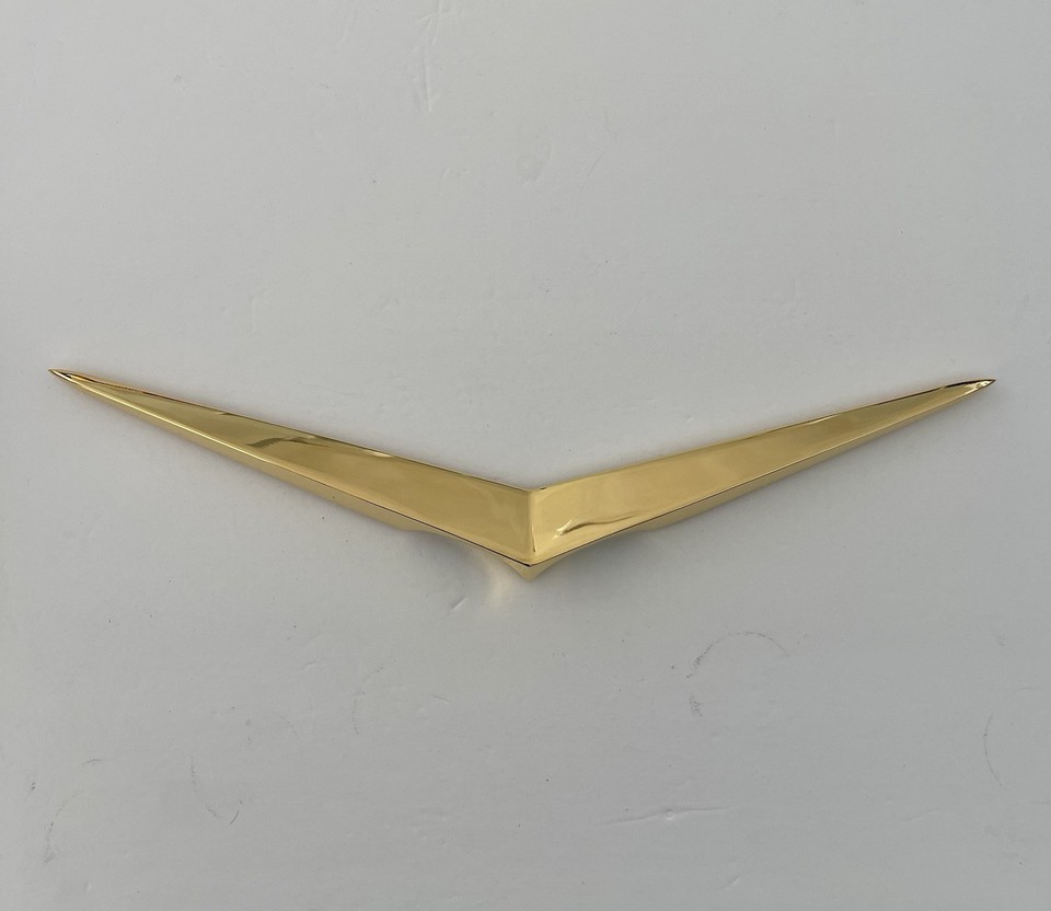 1958 Chevy Impala 24k Gold Plated Trunk V Emblem | eBay