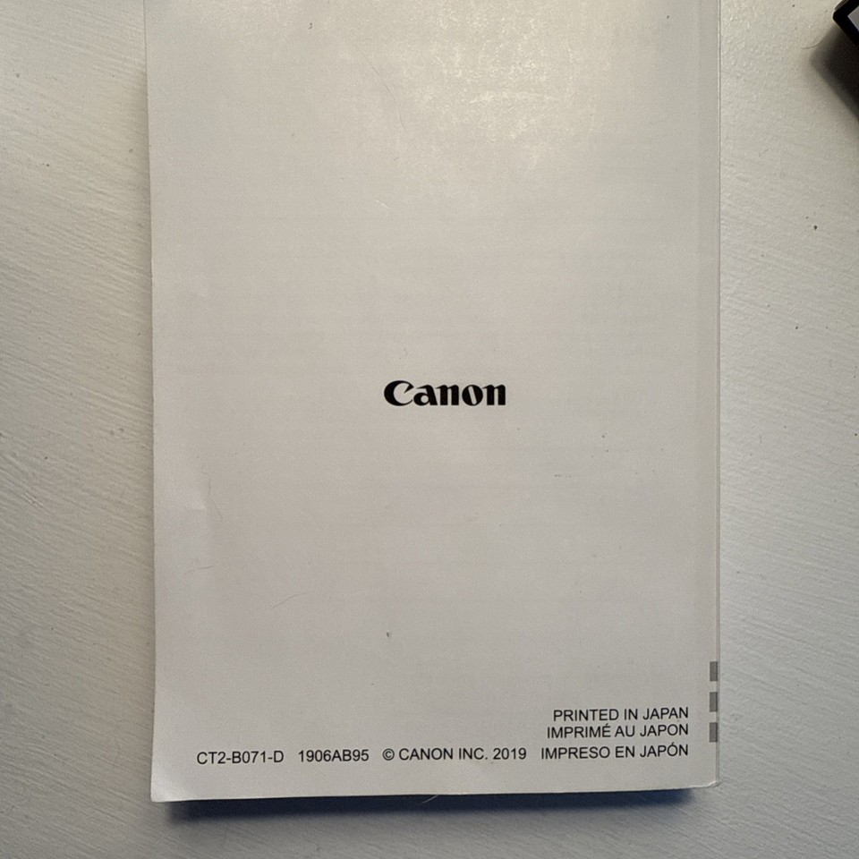 Canon EOS R Instruction Manual | eBay