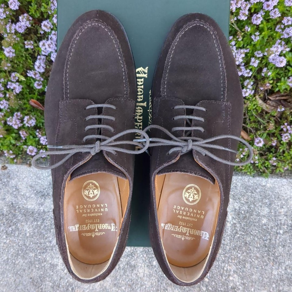 Union Imperial Brown Suede U Tip Men’s Dress Shoes Used | eBay