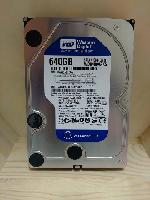 Wd6400aaks-22a7b2 DCM Ebnnnt2mab Western Digital 640gb SATA 3.5 Hard ...