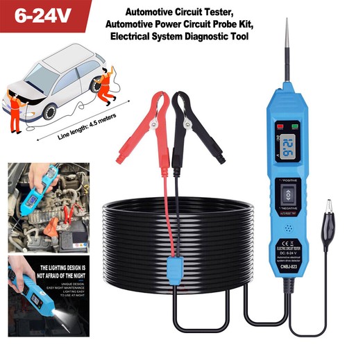 Test Light Digital Automotive Car Power Circuit Electrical Tester Probe ...