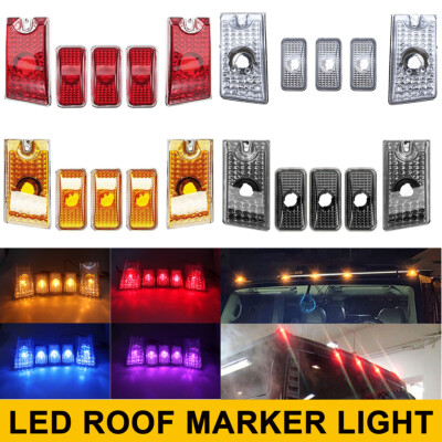 Amber LED Cab Marker Roof Running Top Lights for 2003-2009 Hummer H2 ...
