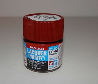 Tamiya Color Lacquer Paint Dull Red LP-18 (10ml) #82118 NEW | eBay