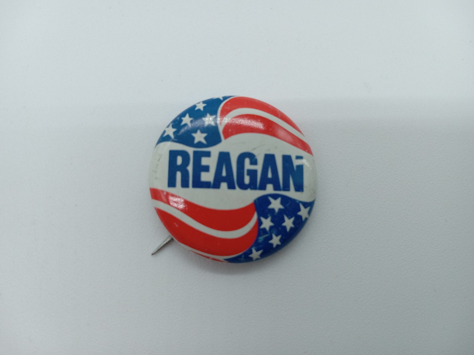 Vintage Pinback Button 1.25" - "Reagan" Flag Campaign | eBay