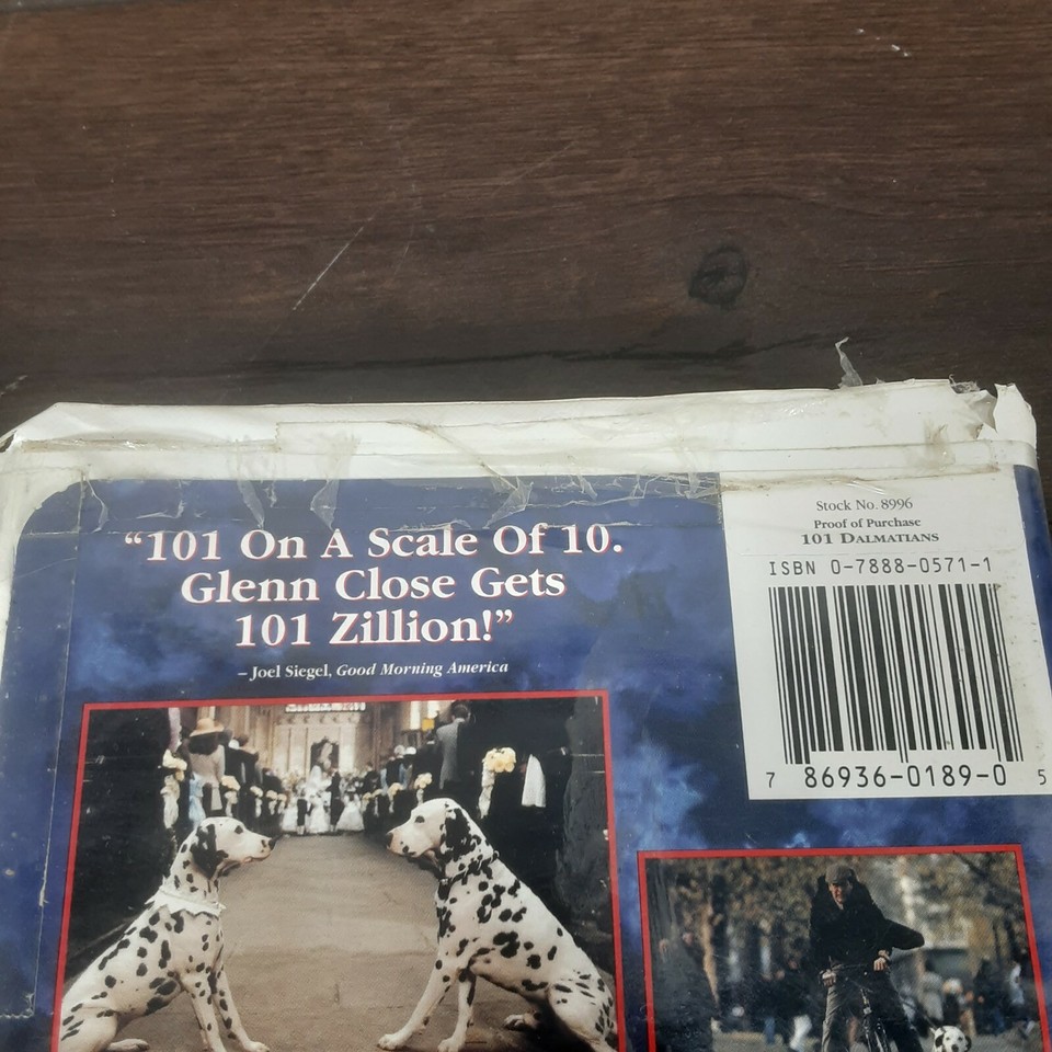 101 Dalmatians (VHS, 1997, Clam Shell) 786936018905| eBay