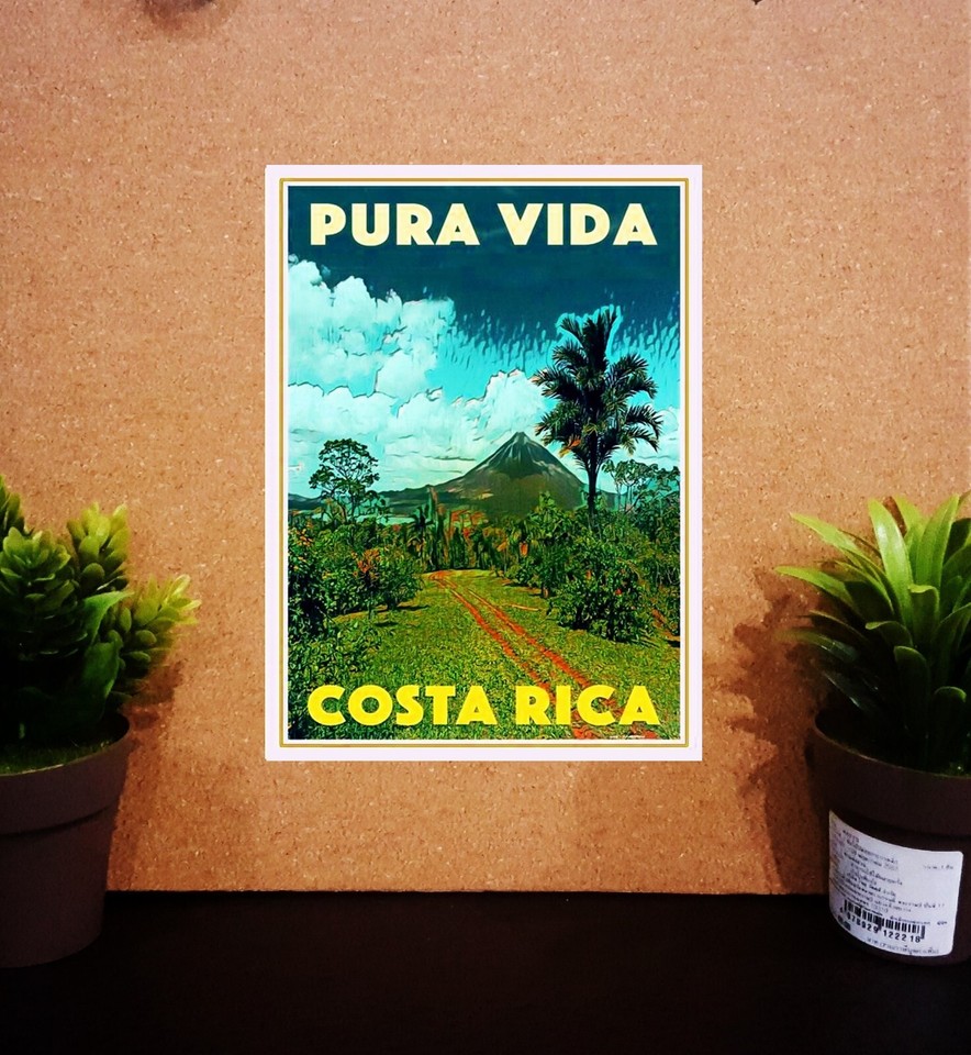 Costa Rica Kühlschrankmagnete Souvenir Fridge Magnet 2x3" Vintage Retro ...