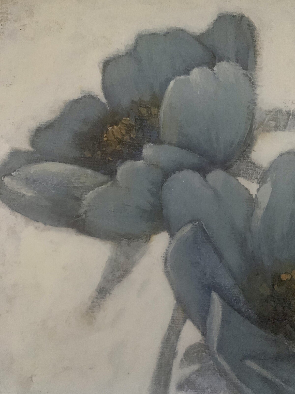 Beautiful Print of Blue Flowers by Adelene Fletcher, 12x12 Print &18x18 ...