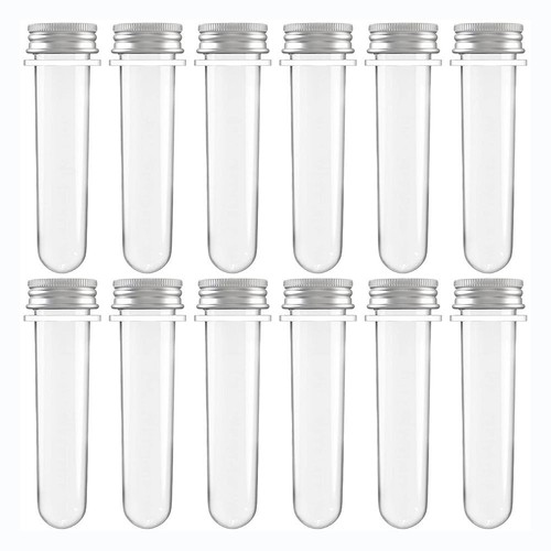 12Pcs 25x140mm Plastic Test Tubes Candy, Bath Salt, Dice Display | eBay