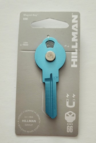 Hillman Key Blank Novelty Convenience Key Uncut Magnetic Blue 84081 for ...