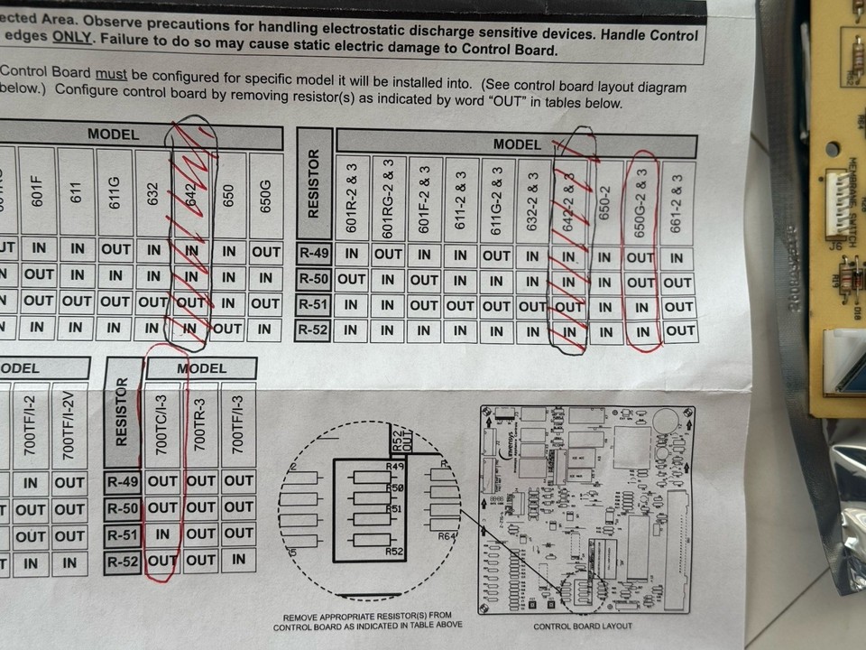 Sub-Zero Refrigerator Control Board Computer 600 700 SERIES 4204380 ...