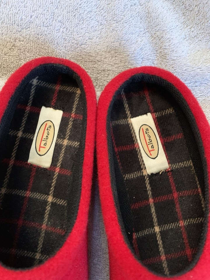 Talbots red slip on shoes 7.5 | eBay