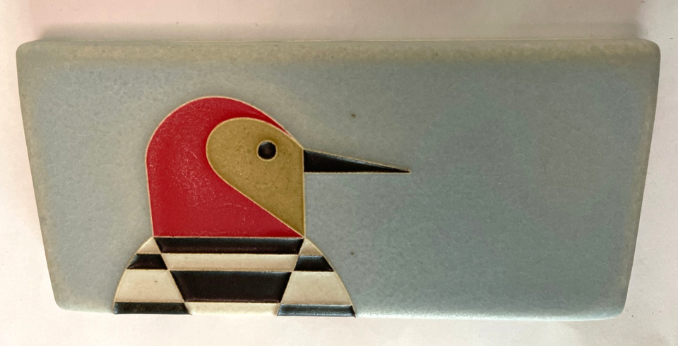 New Motawi Tileworks 3" x 6" Charley Harper Woodpecker Tile Gorgeous ...