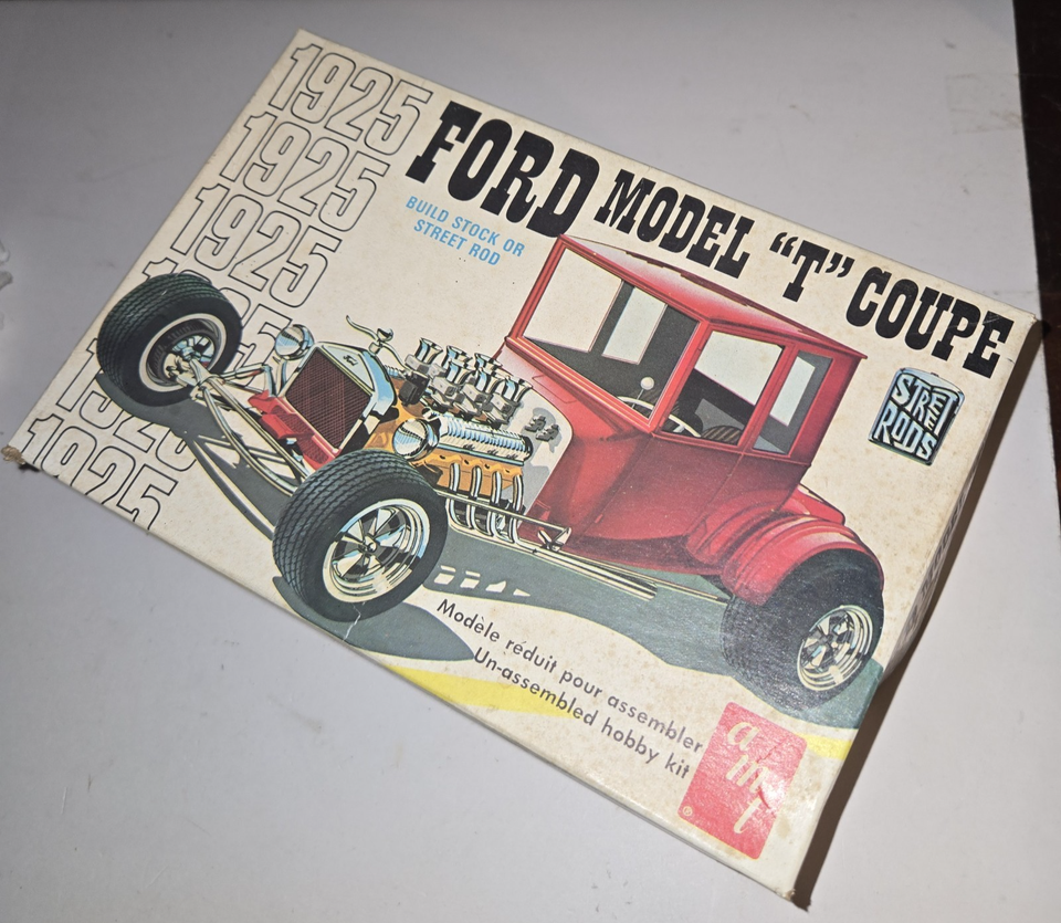 AMT 1925 Ford Model T Coupe Street Rods 1:25 Model - PARTS LOT - Bonus ...