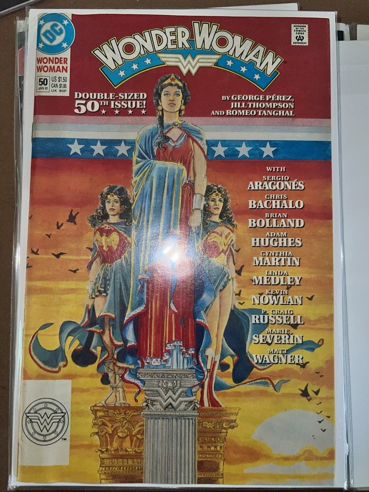 RARE DC Wonder Woman Double-Sized 50th issue #50 from January 1991 # ...