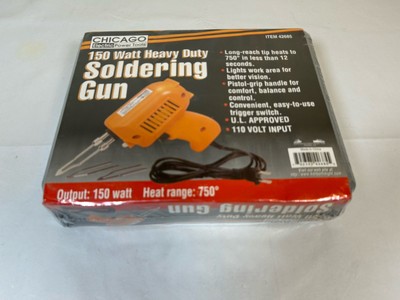 Chicago Electric Tools 150-Watt Heavy Duty Soldering Gun Kit #42685 ...
