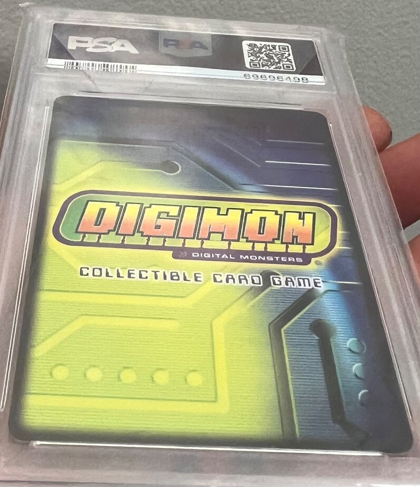 PSA 9 Omnimon DM-133 Holo Foil 1st Edition Digimon Card CCG Hybrid ...