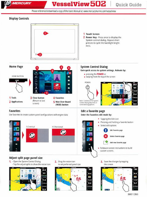 Mercury V-View 502 Kit SmartCraft Vessel PN 8M0110644 for sale online ...