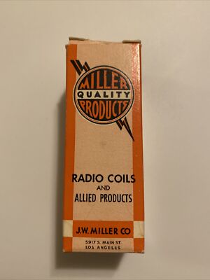 NOS NIB Vintage Miller 41A685CBI Adjustable Coil Nom. 48.5-85.0 Uh. | eBay
