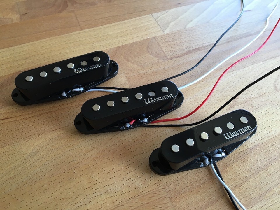 Warman Texas Triple Hots single coil guitar pickups, staggered poled ...