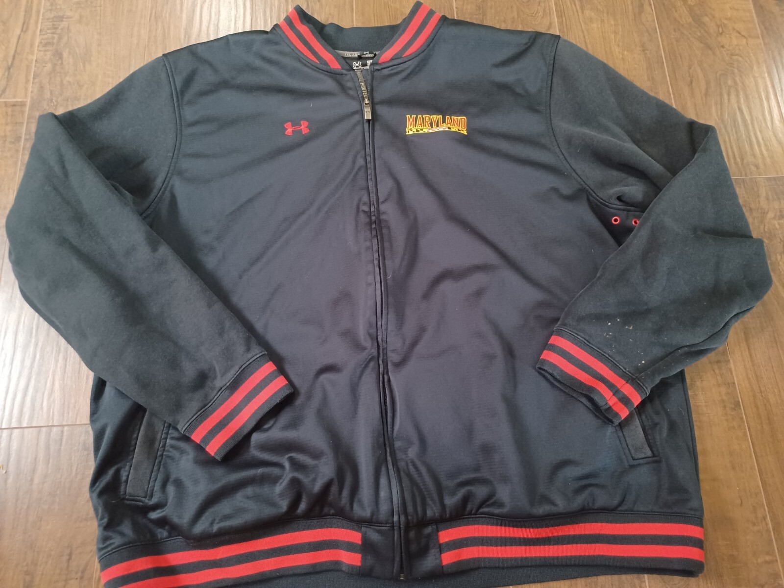 Under Armour University Of Maryland Terrapins Varsity Style Jacket Mens ...