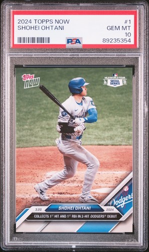 2024 TOPPS NOW #1 SHOHEI OHTANI PSA 10 | eBay