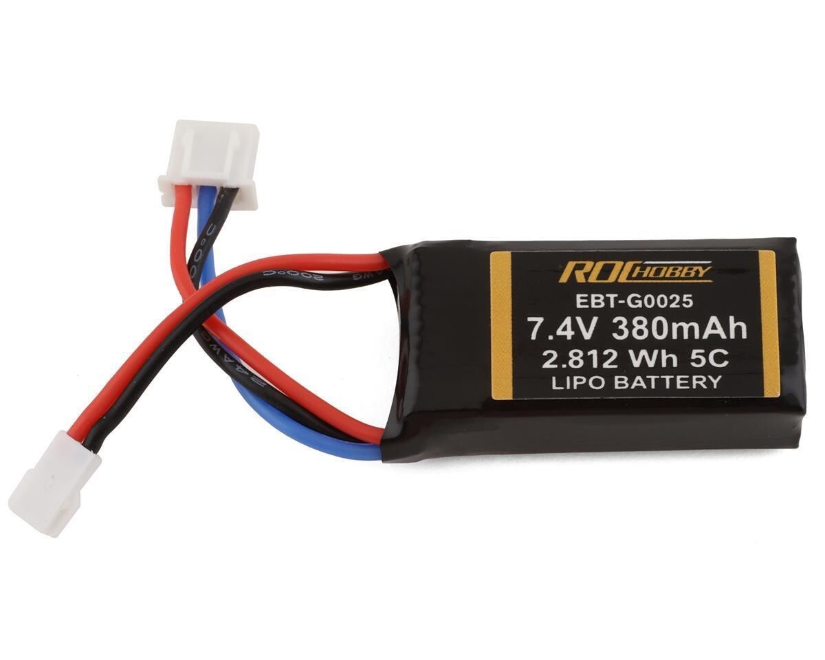 FMS 2S LiPo RC Truck Battery 7.4V 380mAh w/Micro Connector FMMROC2135 ...