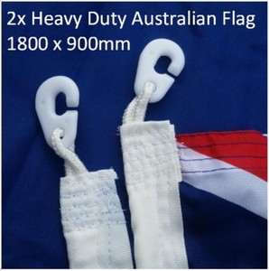 *FREE SHIPPING* 2x HEAVY DUTY Australian Flag Polyester Sister Clips ...