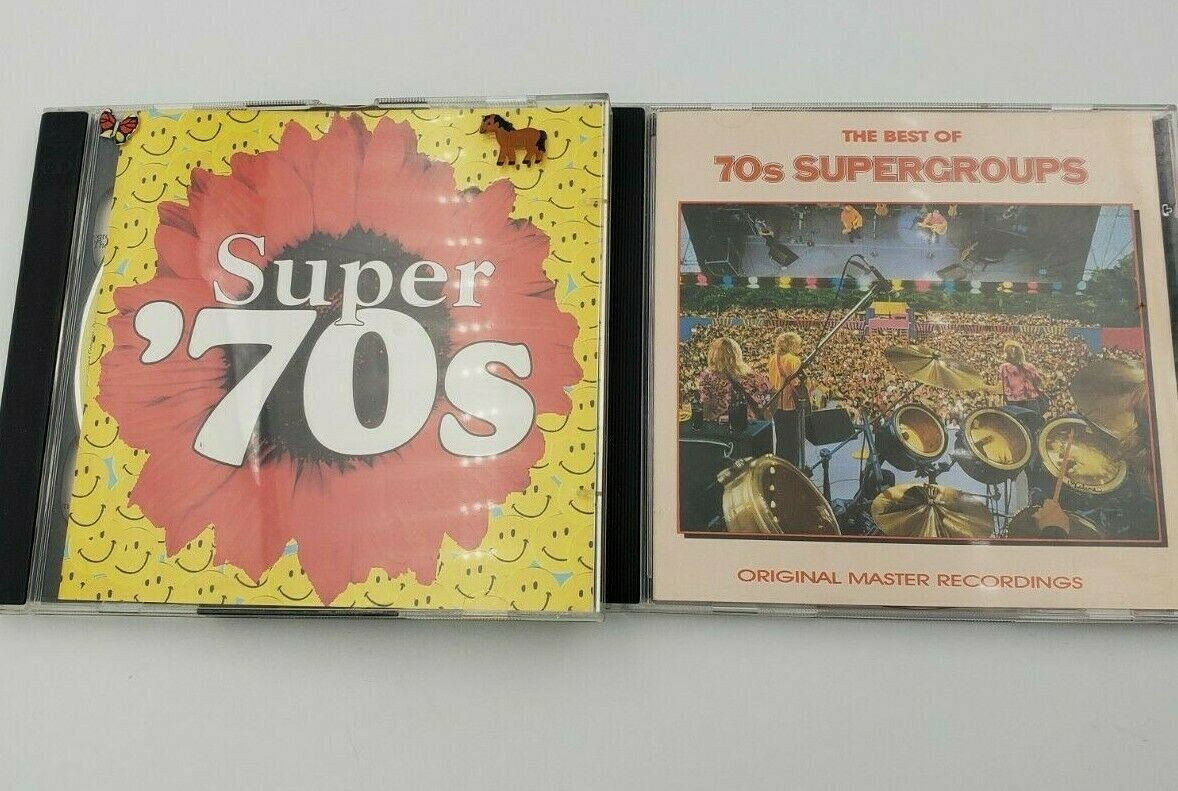 Set of 2 Various Artists Best Of 70s Supergroups & Super 70s 2CD VG ...