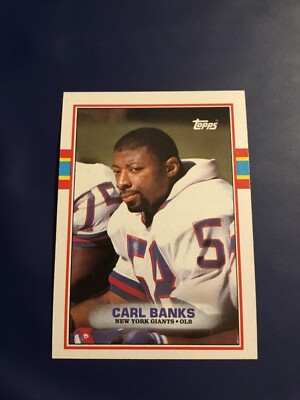 1989 Topps # 168 CARL BANKS New York Giants Nice ! | eBay