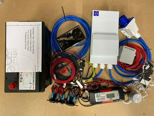 230v 240v 12v PRE WIRED Electric Hook Up Kit For Self Build Campervan ...