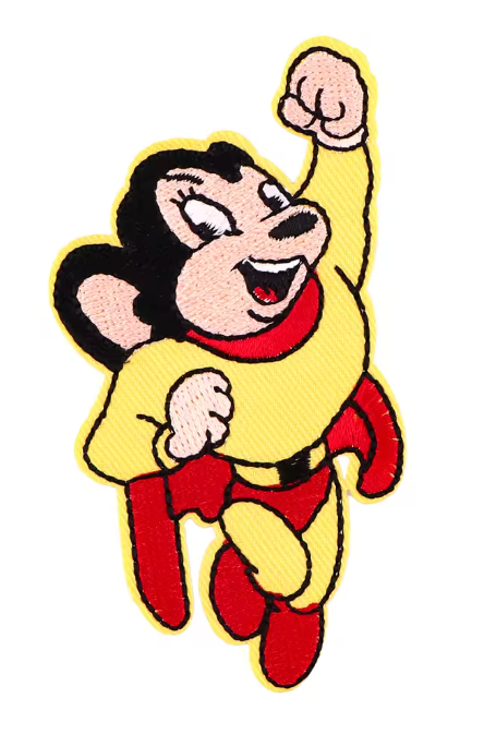 MIGHTY MOUSE - SUPERHERO - 20th CENTURY FOX - Embroidered Iron-On Patch ...
