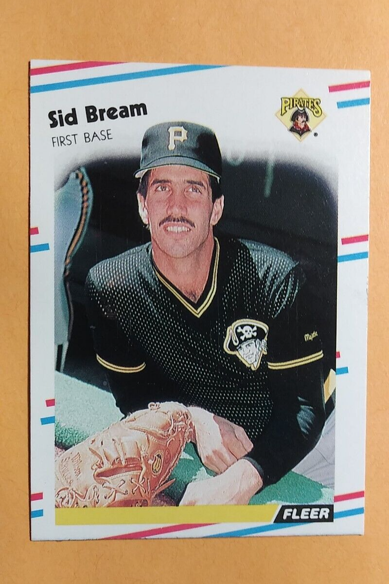 1988 Fleer Baseball Card Sid Bream Pittsburgh Pirates #324 | eBay
