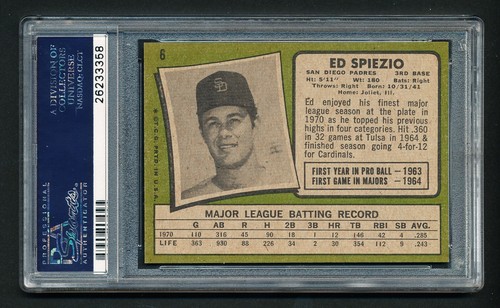 1971 Topps - Ed Spiezio #6 for sale online | eBay
