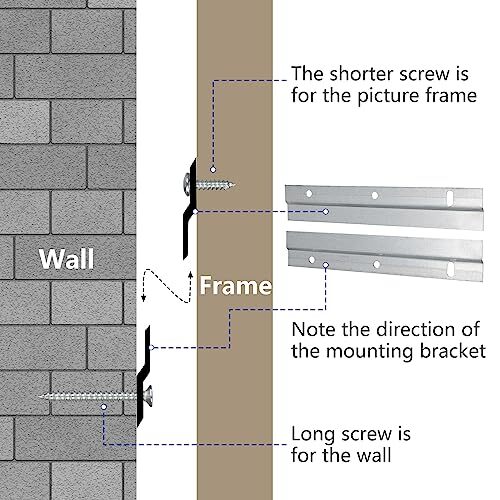 4 Pairs French Cleat Hanger 6 Inch Z Bar Hanger Supports Heavy Duty ...