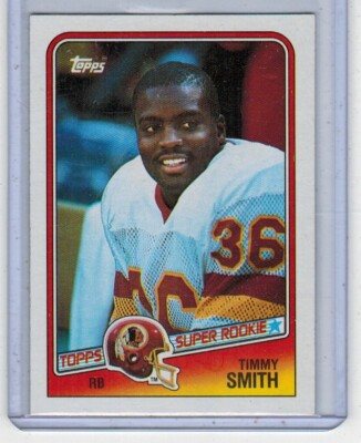 Timmy Smith RC 1988 Topps #11 Washington Redskins Dallas Cowboys Super ...